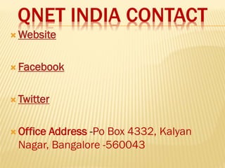 Qnet india | PDF