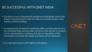 Qnet india | PPTX | Social Networking | Internet