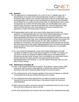 Qnet policies & procedures world plan 18122012 (for enrolment) | PDF