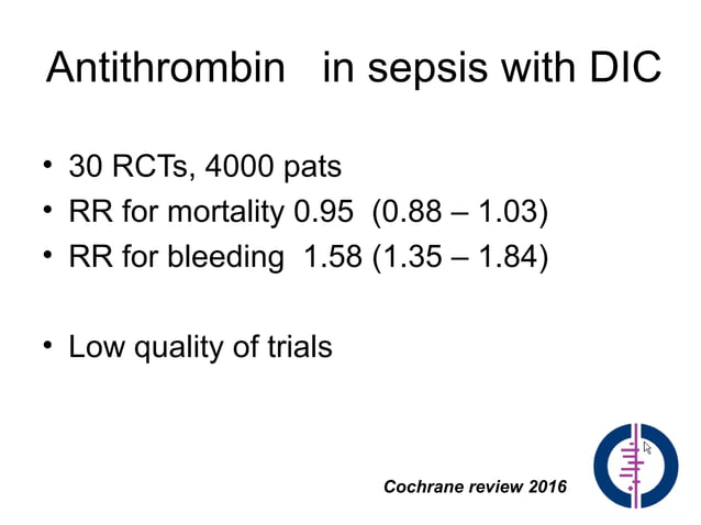 Hyper- and hypocoagulopathy in sepsis, the dos and don'ts - Nicole ...