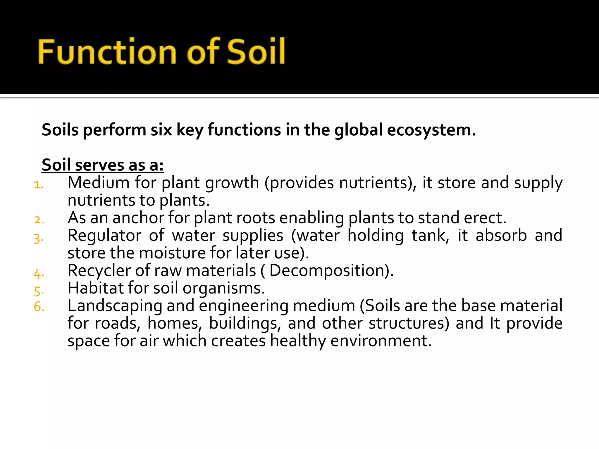 Soil and its types | PPTX