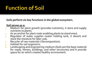 Soil and its types | PPTX