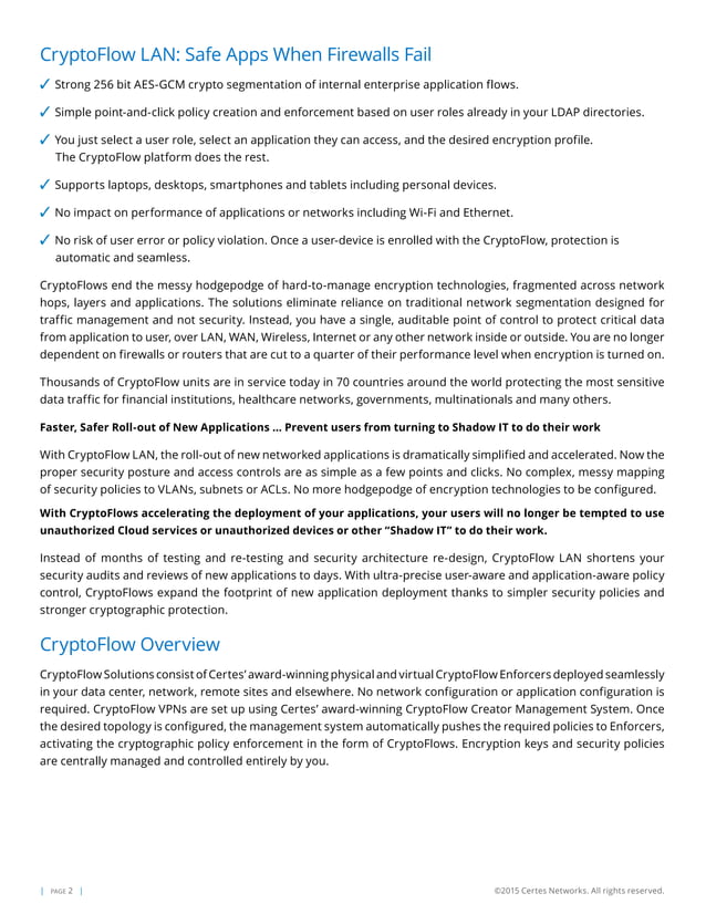 Solution note-cryptoflow-lan | PDF