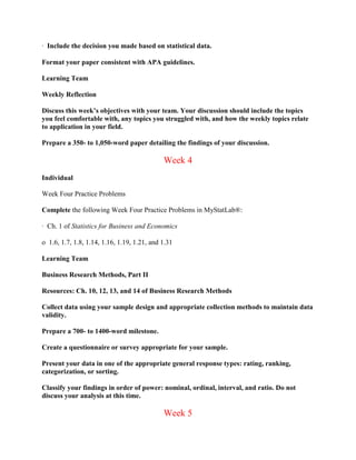 Qnt 561 entire class all weeks assignments ,d qs | DOCX