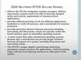 QNX OS | PPTX