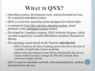 Qnx | PPTX