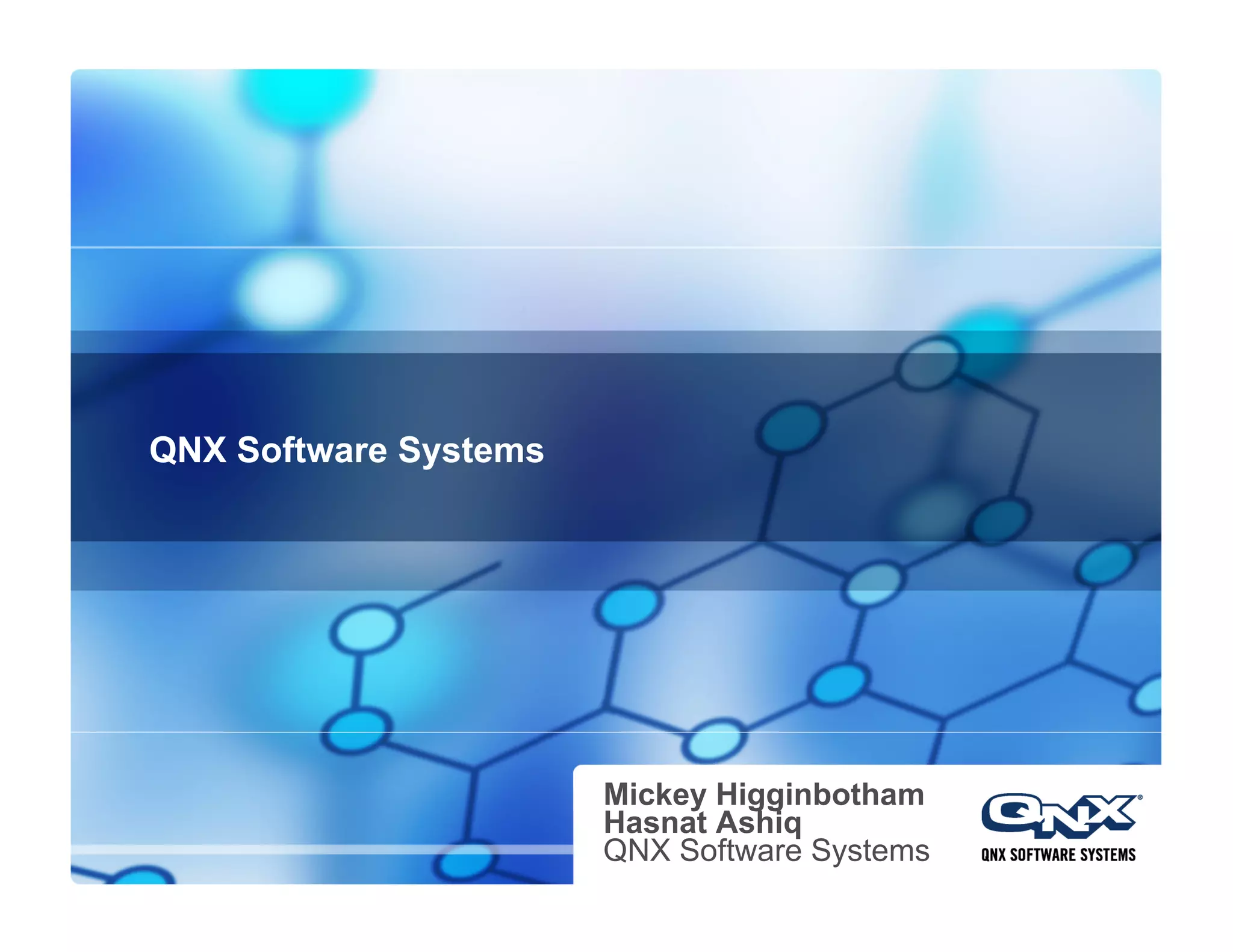 QNX Software Systems | PPT