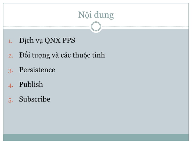 QNX Embedded RealTime OS | PPT