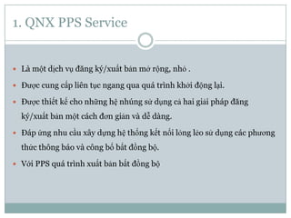 QNX Embedded RealTime OS | PPTX