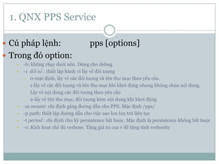 QNX Embedded RealTime OS | PPTX
