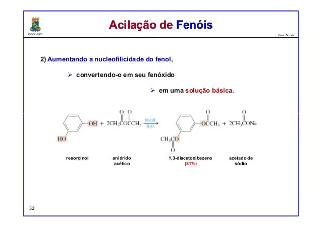 Reações de Álcoois, Fenóis e Éteres