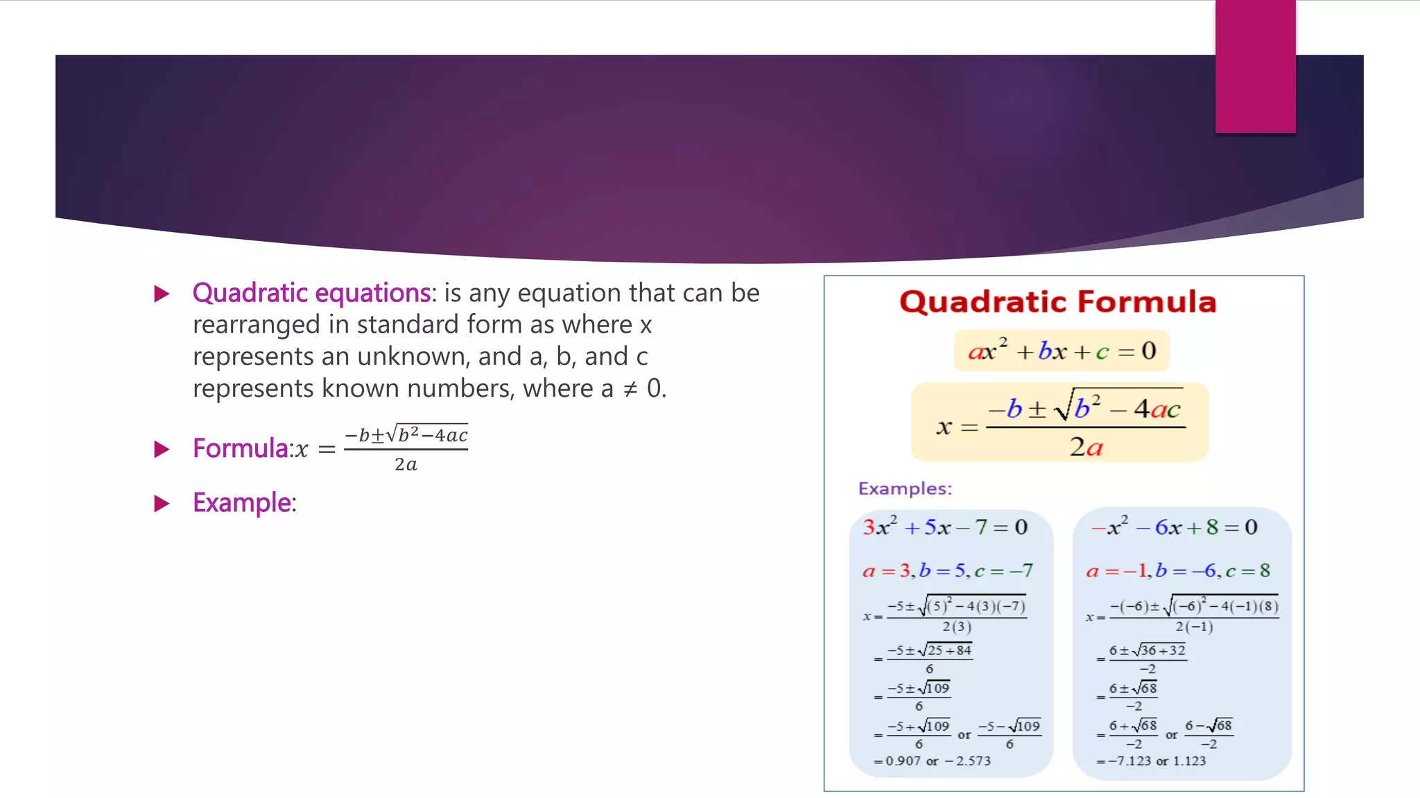 Mathematics, Solving equations. | PPTX