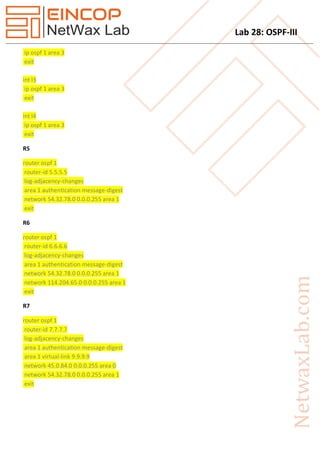 Nxll28 ospf iii | PDF