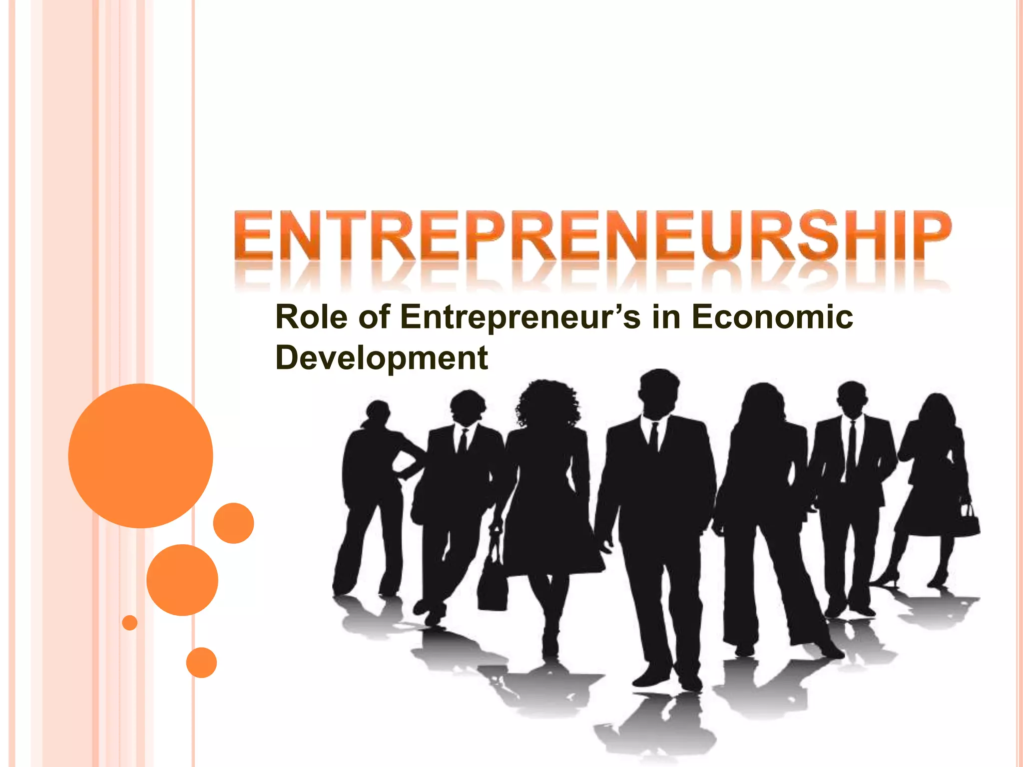 Role of Entrepreneur’s in Economic Development | PPTX