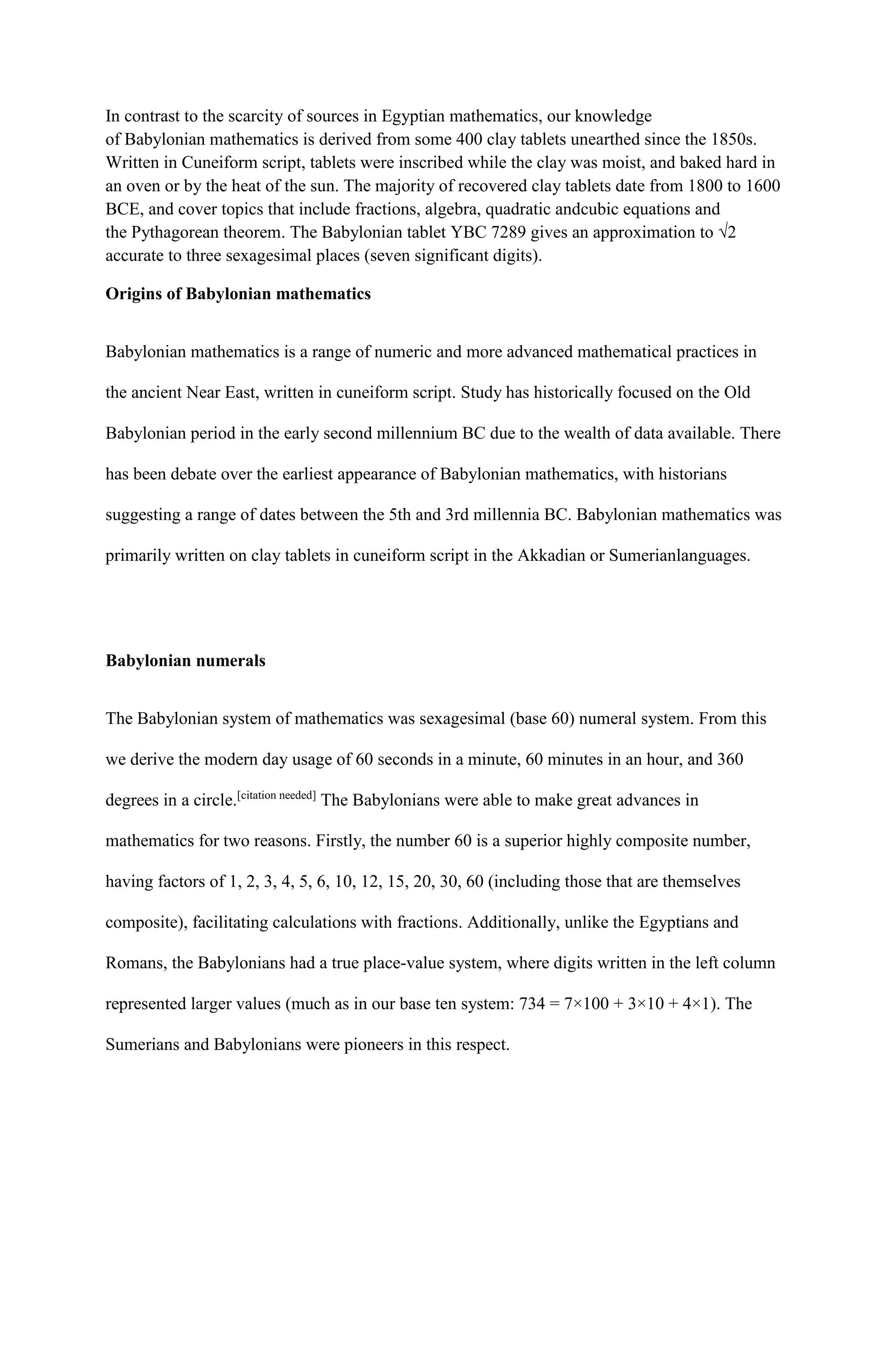 METHOD OF BABYLONIANS | DOCX