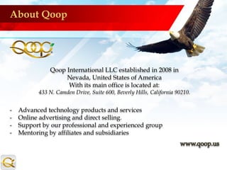 QoopNet Presentation Powerpoint | PPT