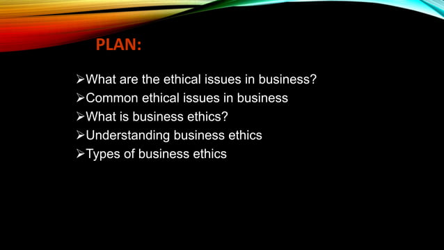 How to solve ethical issues in business | PPT