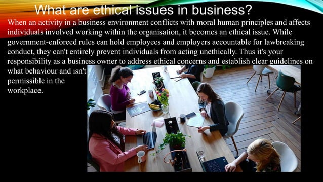 How to solve ethical issues in business | PPT