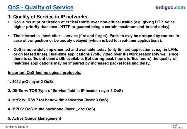 QoS - Quality of Service