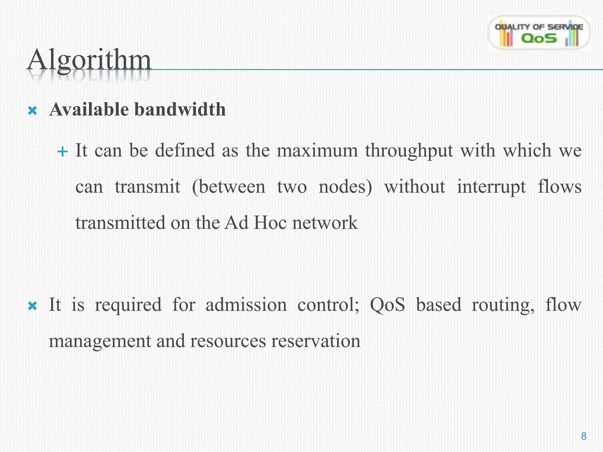 Qo s oriented distributed routing protocols : anna university 2nd review ppt | PPT