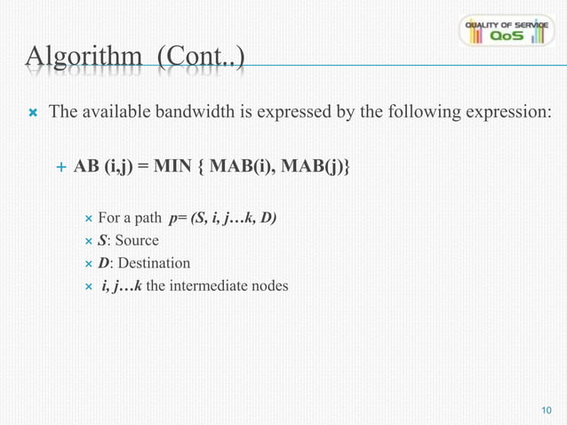 Qo S Oriented Distributed Routing Protocols Anna University 2nd Review Ppt Ppt