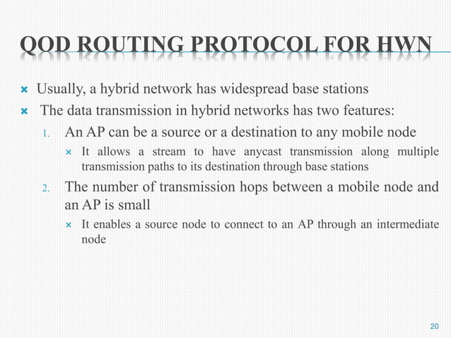 Qo s oriented distributed routing protocols : anna university 2nd review ppt | PPT