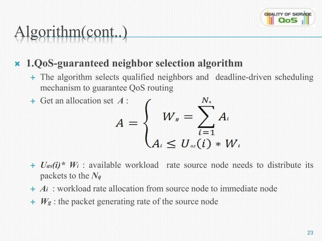 Qo S Oriented Distributed Routing Protocols Anna University 2nd