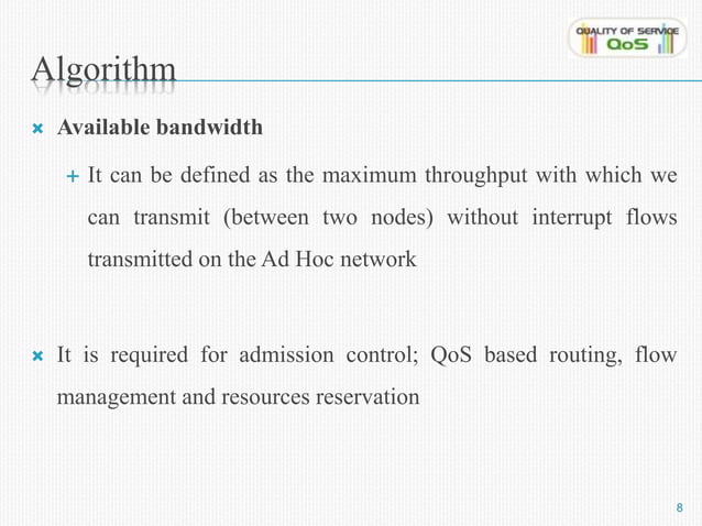 Qo S Oriented Distributed Routing Protocols Anna University 2nd