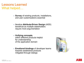 Evolving Industrial Software Architectures into a Software Product Line: A Case Study | PPTX