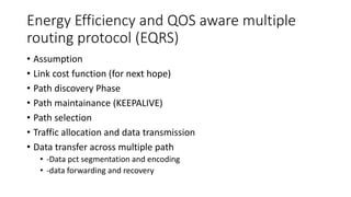 Qos aware routing protocol for wsn | PPTX
