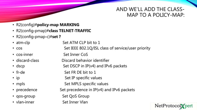 QoS marking on cisco IOS Router | PPTX | Computer Networking | Computing