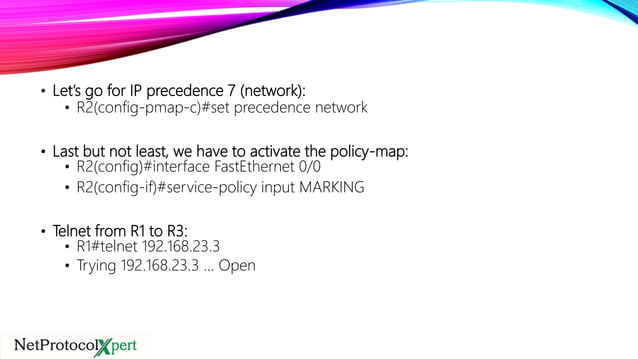 QoS marking on cisco IOS Router | PPTX | Computer Networking | Computing