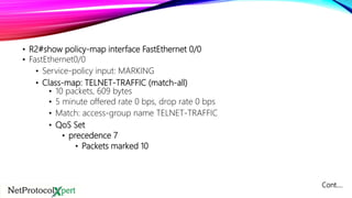 QoS marking on cisco IOS Router | PPTX | Computer Networking | Computing