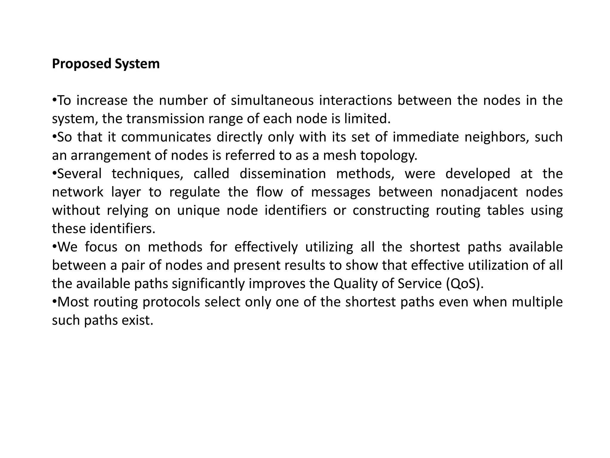 QoS AND ROUTING IN REGULAR WIRELESS MESH TOPOLOGY | PPSX | Computer Networking | Computing