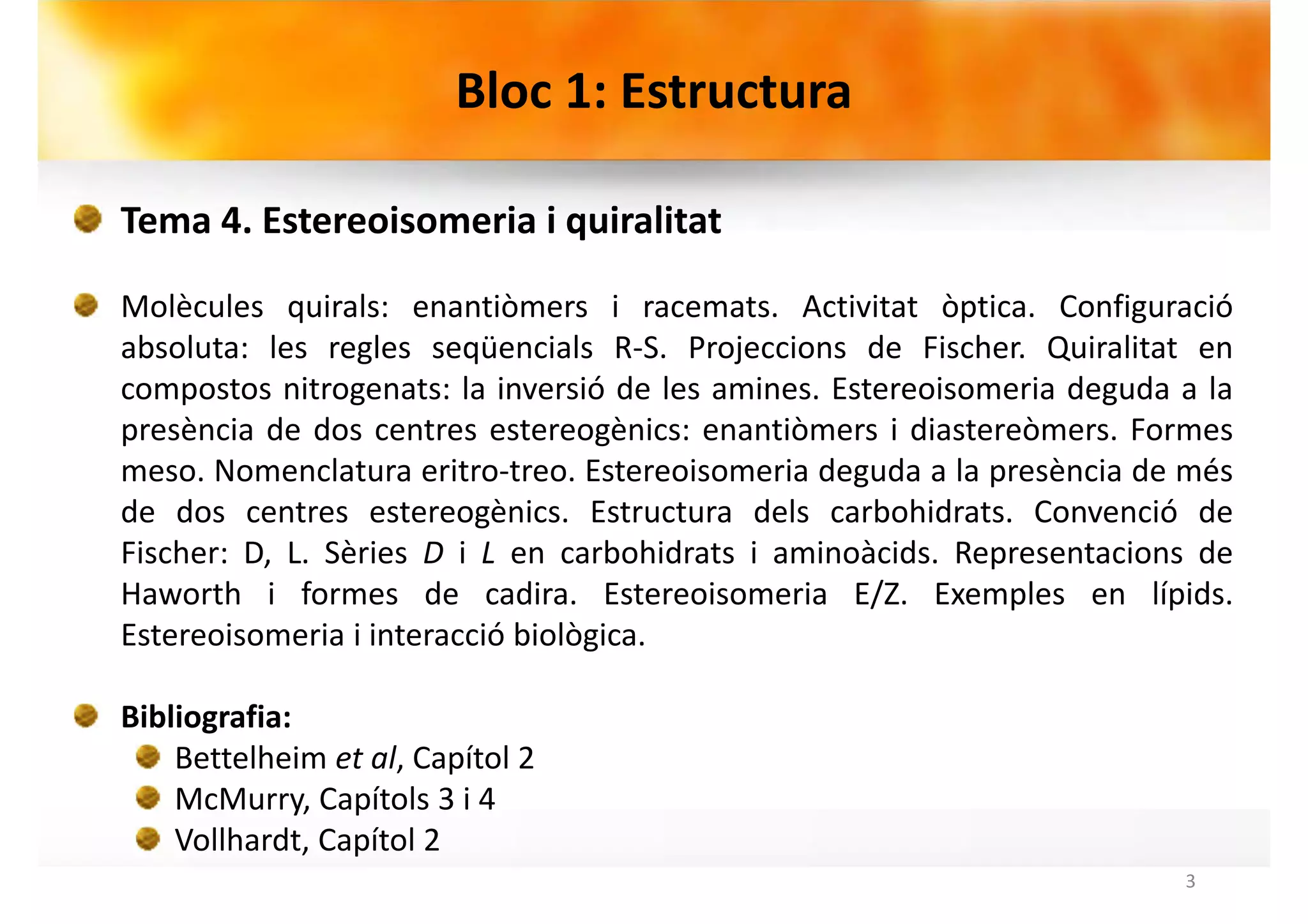 Qo tema 4 estereoisomeria quiralitat petit | PDF