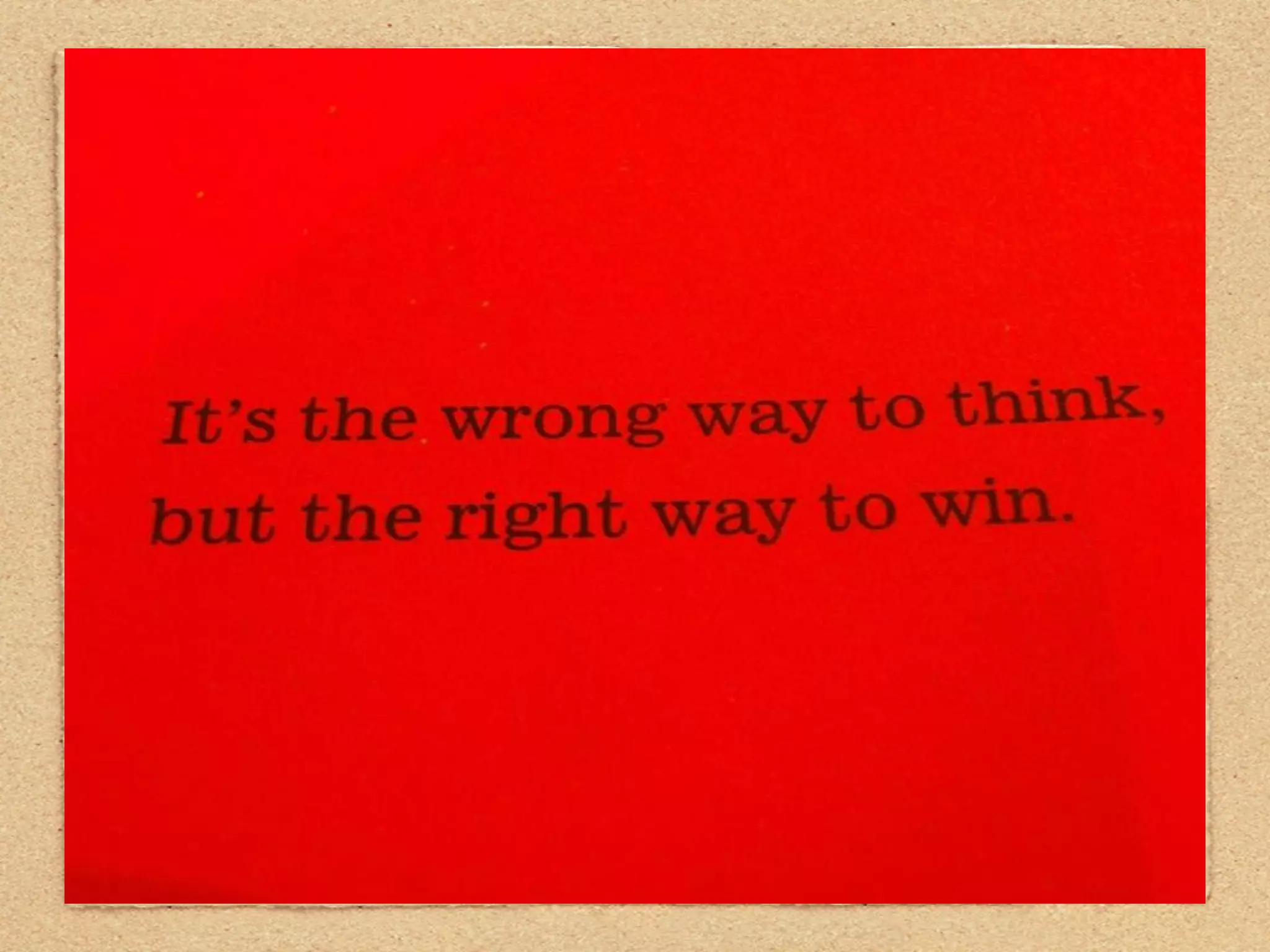 what ever you think, think the opposite. | PPT