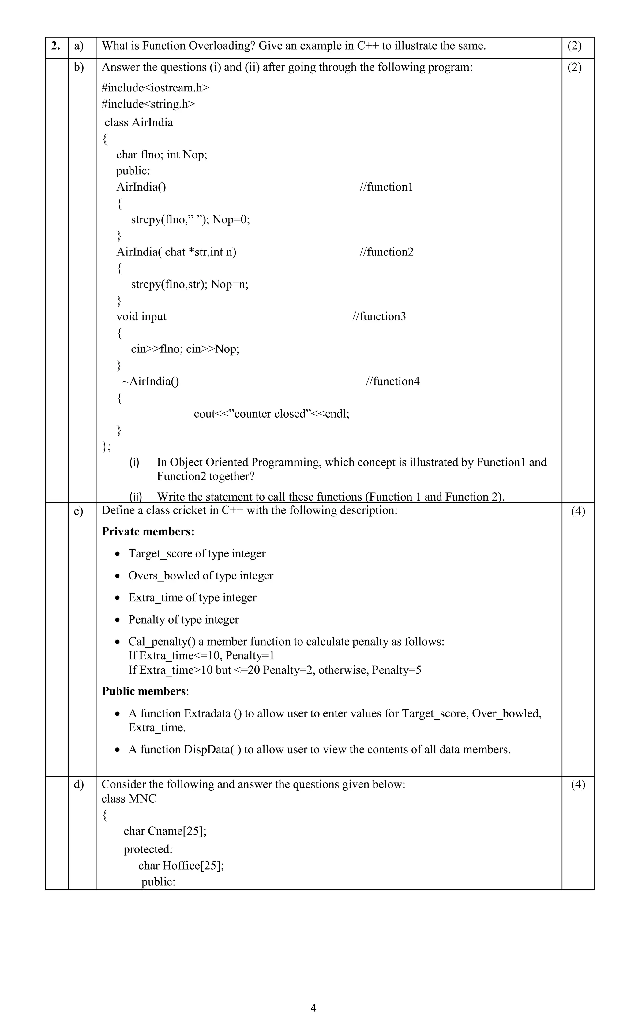 CS Sample Paper 1 | PDF