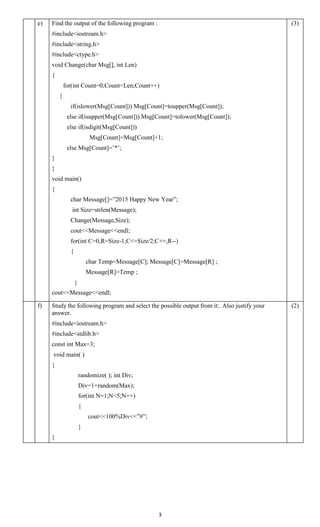 CS Sample Paper 1 | PDF