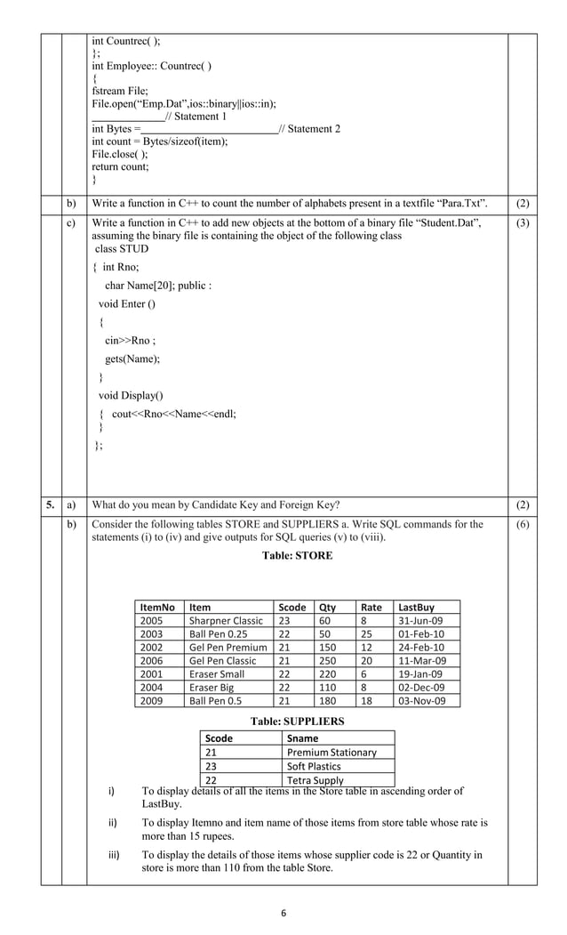 CS Sample Paper 1 | PDF | Programming Languages | Computing