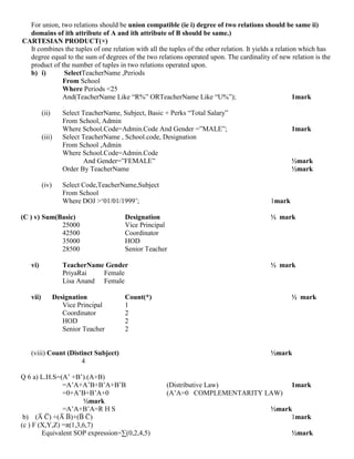 Computer Science Sample Paper 2 | PDF