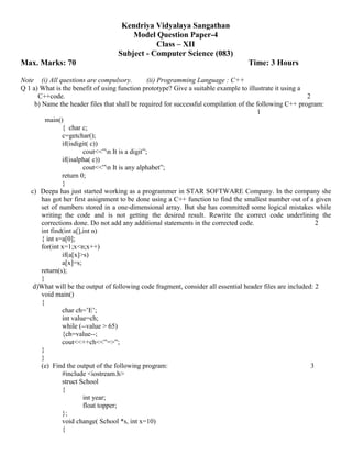 Computer Science Sample Paper 2 | PDF