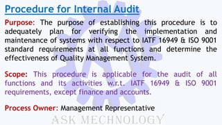 QP-18 Procedure for Internal Audit ! ASK Mechnology !!.pdf
