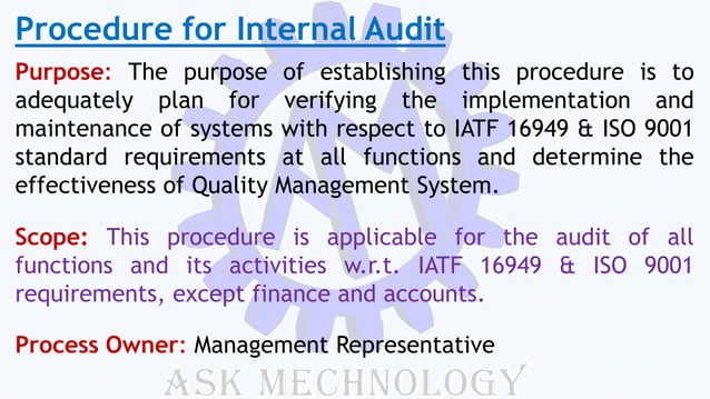 QP-18 Procedure for Internal Audit ! ASK Mechnology !!.pdf