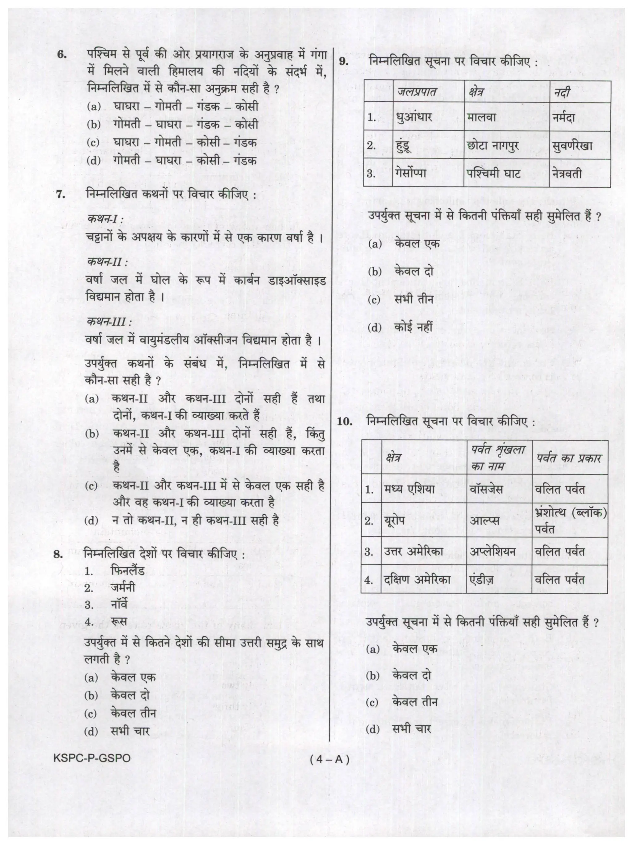 QP-CSP-24-GENERAL-STUDIES-PAPER-I-180624 - UPSC Prelims Question Paper 2024 PDF | PDF