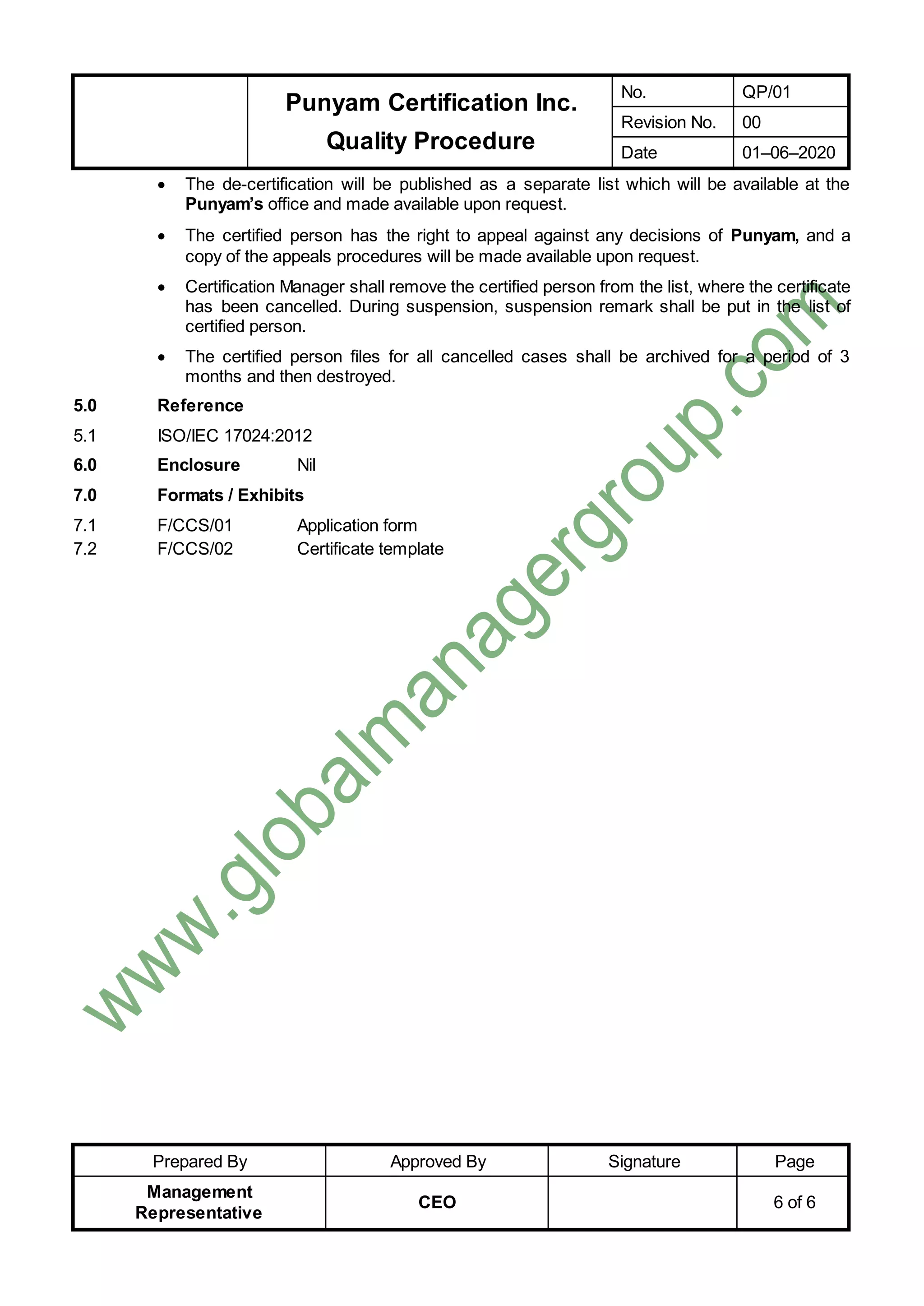 QP_01_Granting certification.doc