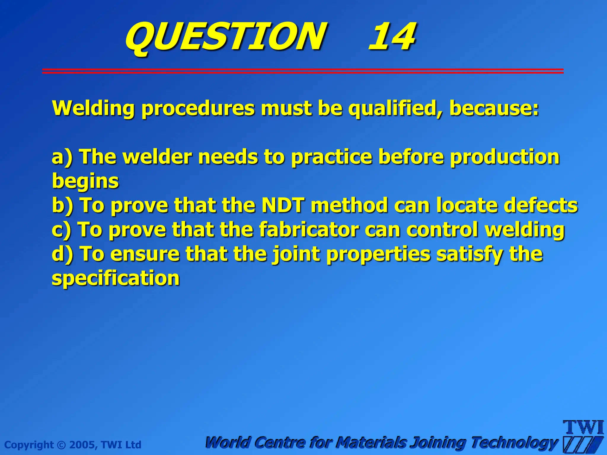 Project Quality Plan for Welding and Control.ppt