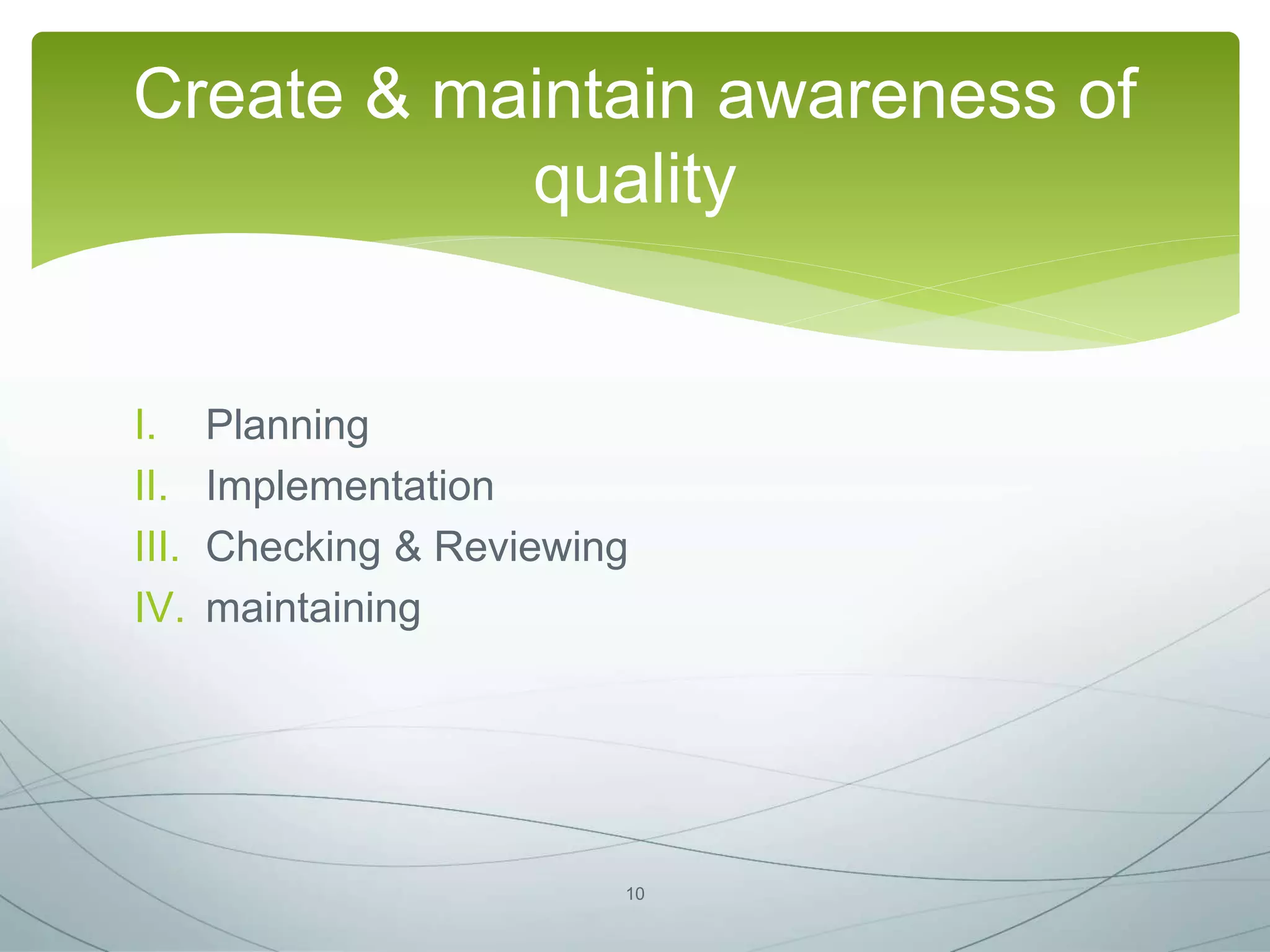 Developing; Quality Culture | PPTX