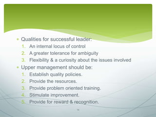 Developing; Quality Culture | PPTX