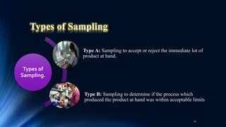 Qpa -inspection and test sampling plan | PPTX