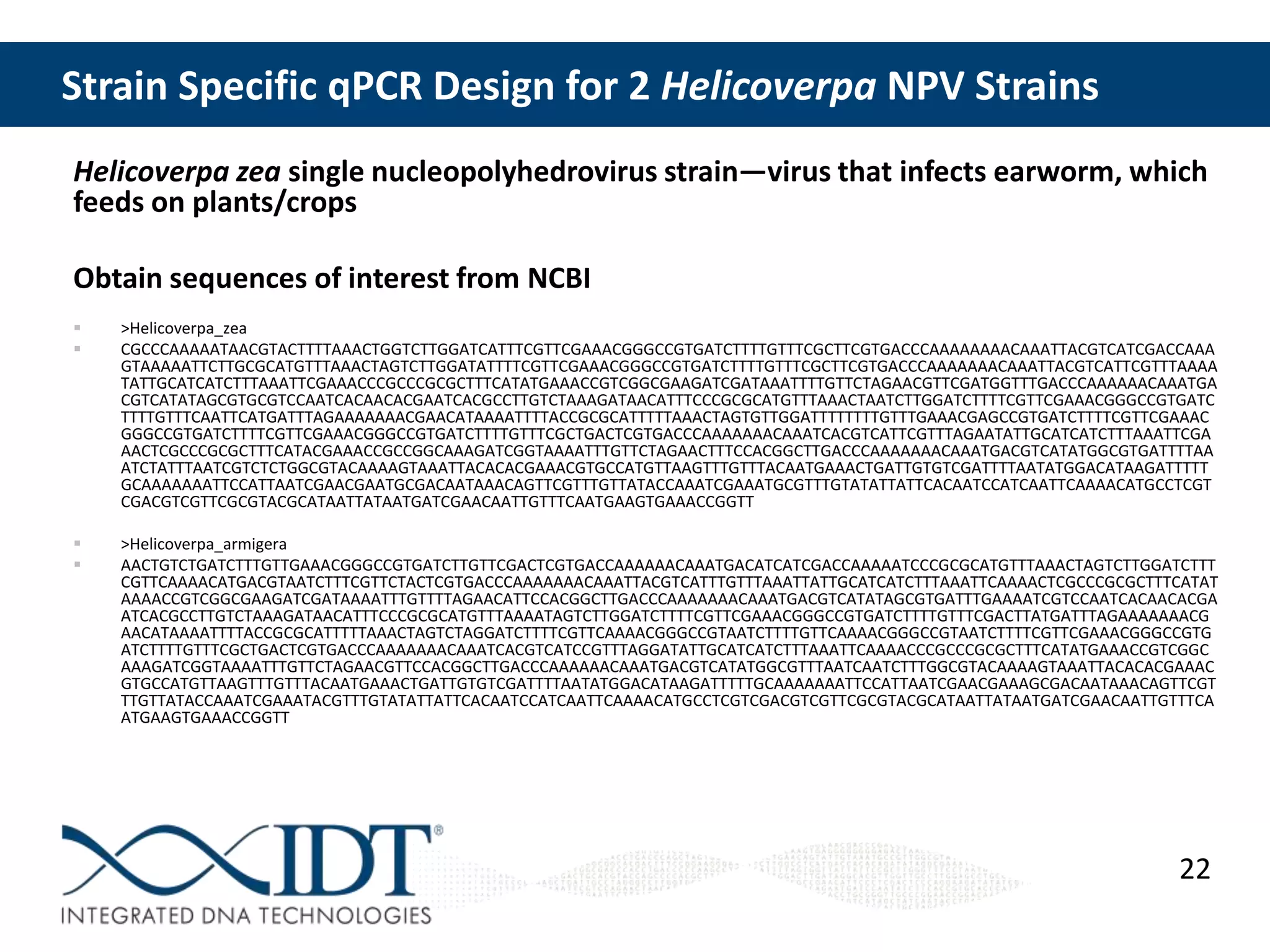 qPCR Design Strategies for Specific Applications | PPTX